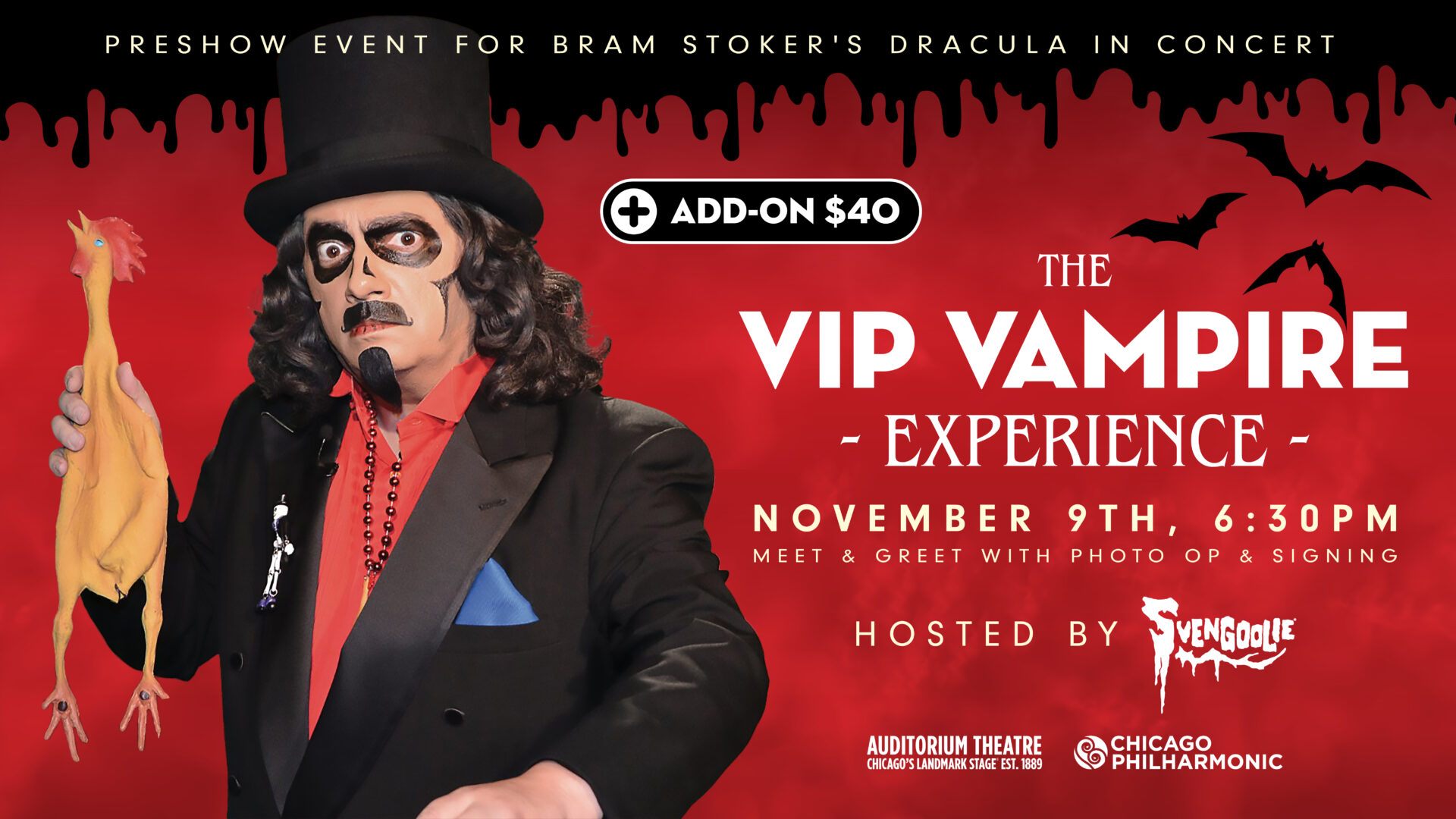 Dracula in Concert Preshow Event: The VIP Vampire Experience - Chicago ...